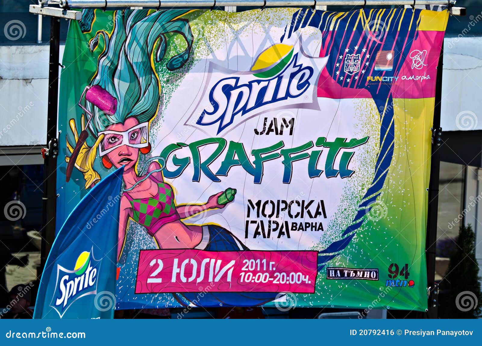 Poster of the Sprite Graffiti Jam Editorial Photo - Image of event ...