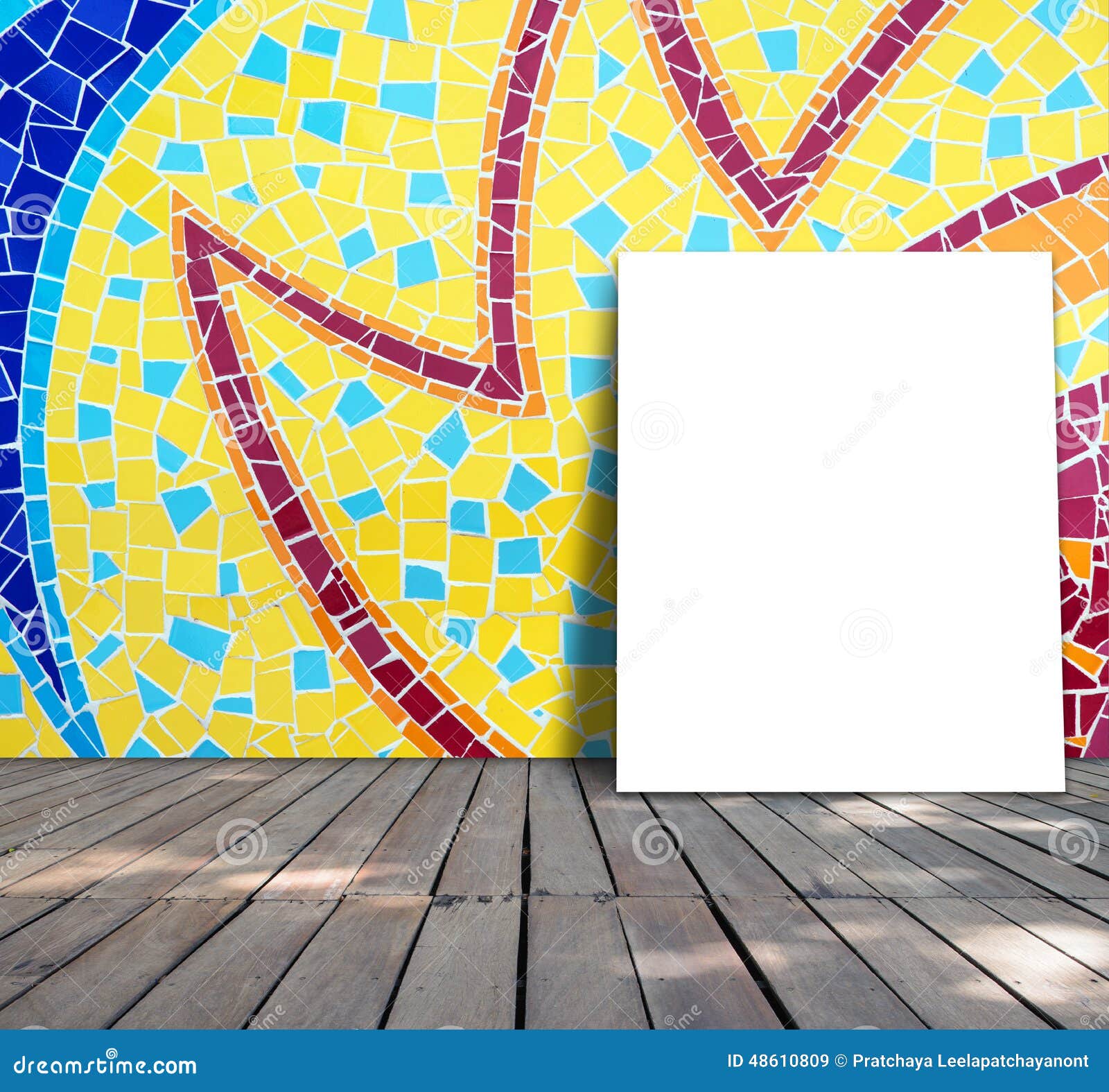 Poster Standing On Mosaic Tile Royalty-Free Stock Photo | CartoonDealer ...