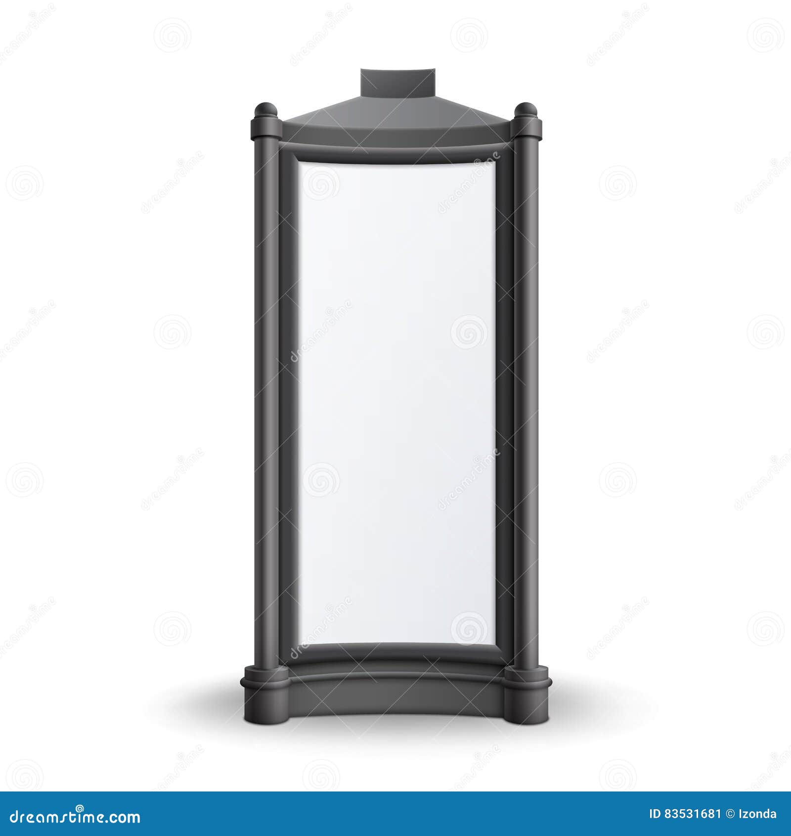 Poster Stands Pillar for Outdoor Advertising Stock Vector ...