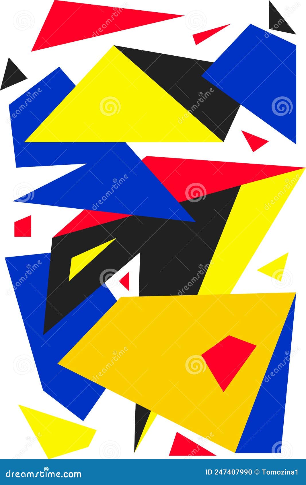 Poster in Style of Cubism, Abstractionism Stock Vector - Illustration ...