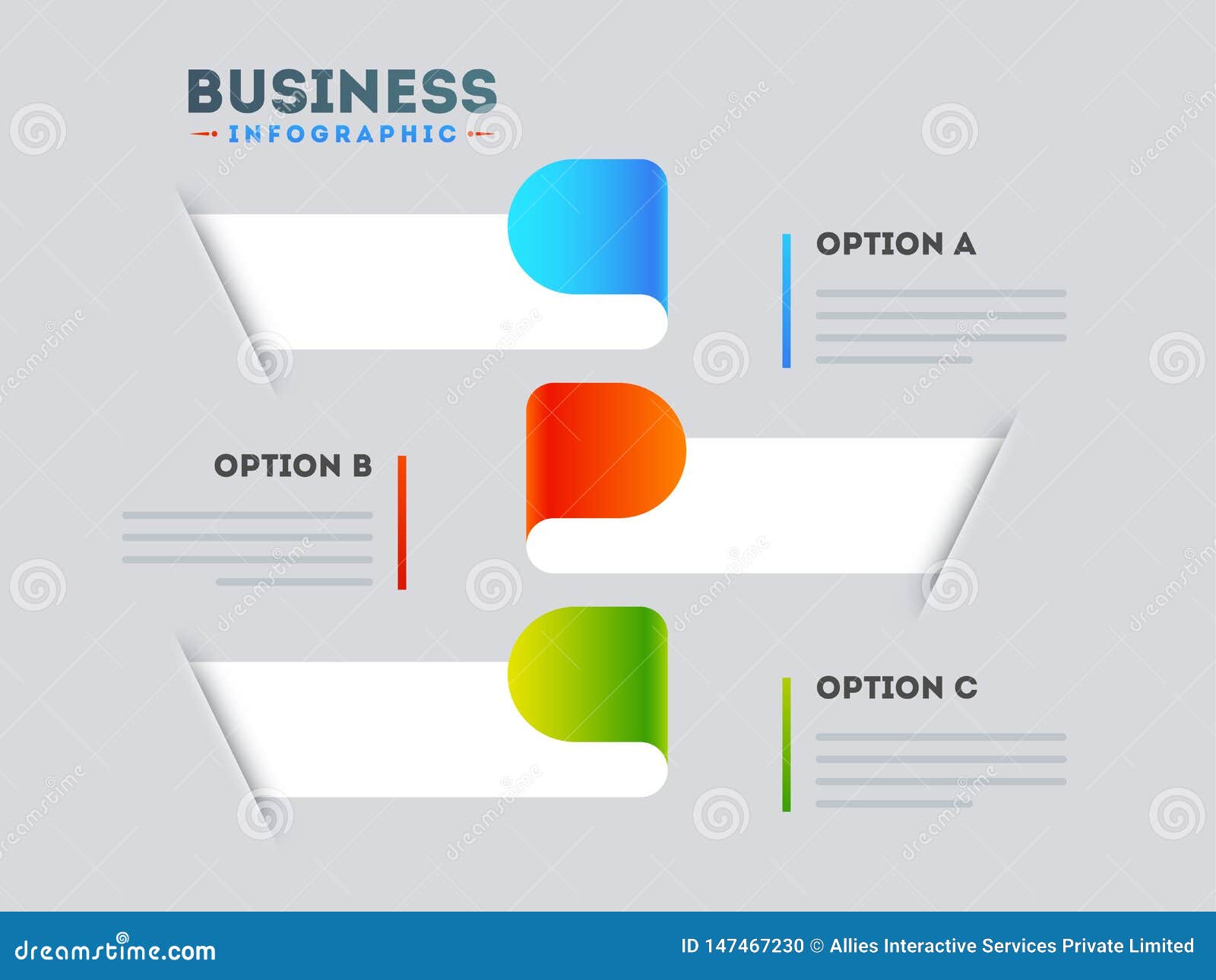 Poster Style Infographic Layout with Three Different Option. Stock ...