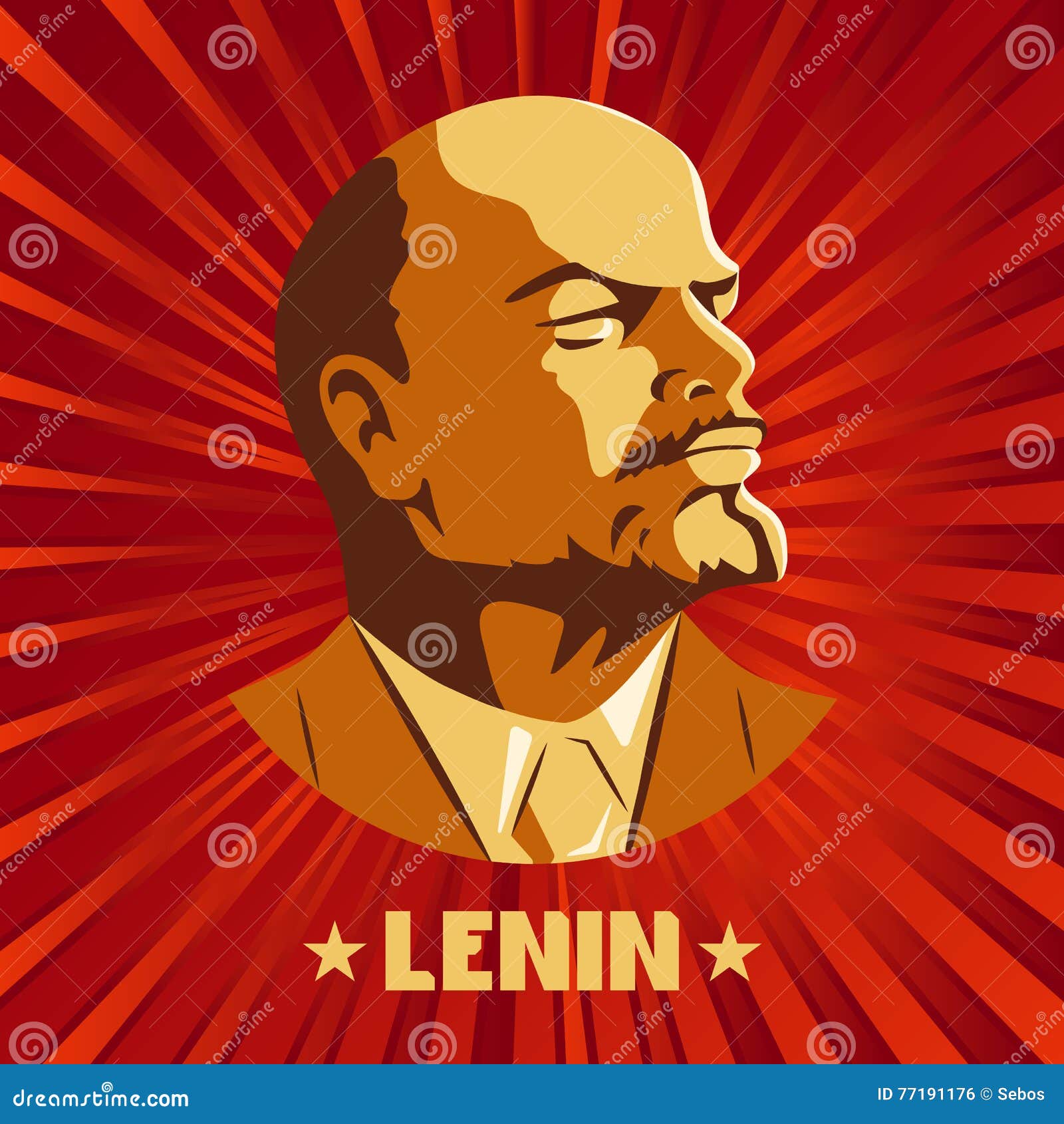 Poster Stylized Soviet-style. the Leader of the USSR Editorial Photo ...