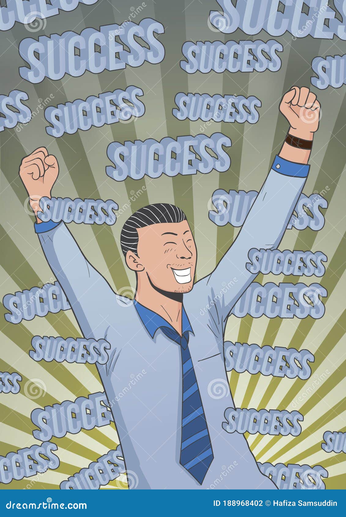 Poster of Success Concept. Vector Illustration Decorative Design Stock ...
