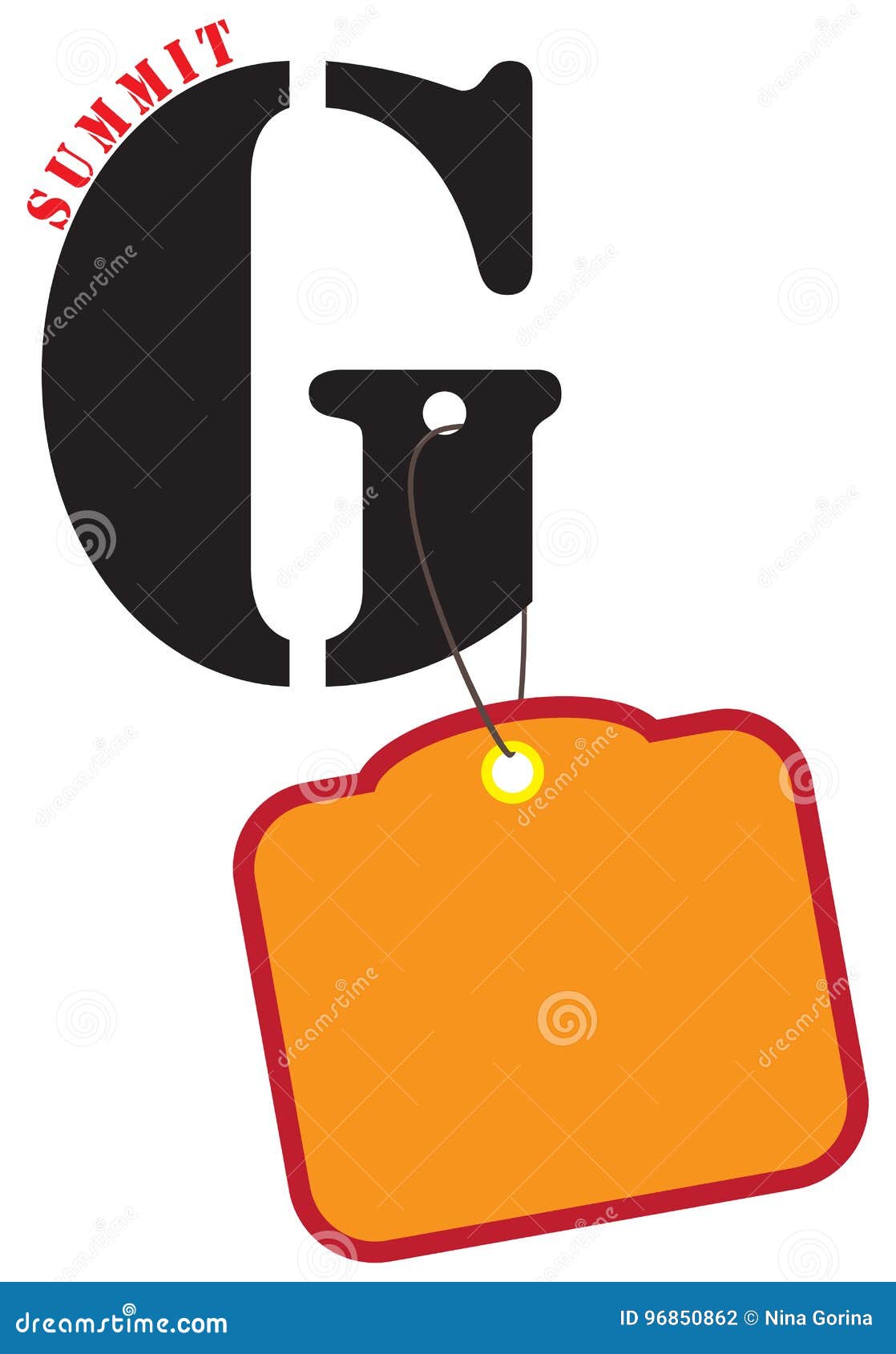 Poster for the summit G stock vector. Illustration of policy - 96850862