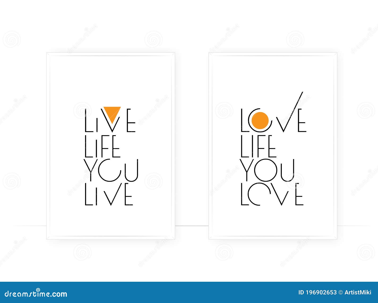 Live Life You Live, Love Life You Love, Vector Stock Vector ...