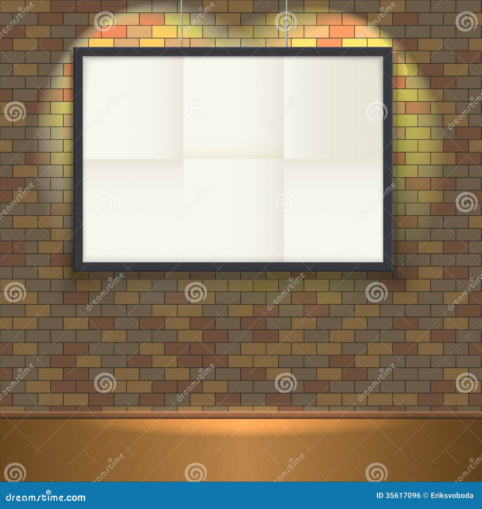 Poster Template with Frame. Easy To Edit Stock Vector - Illustration of ...