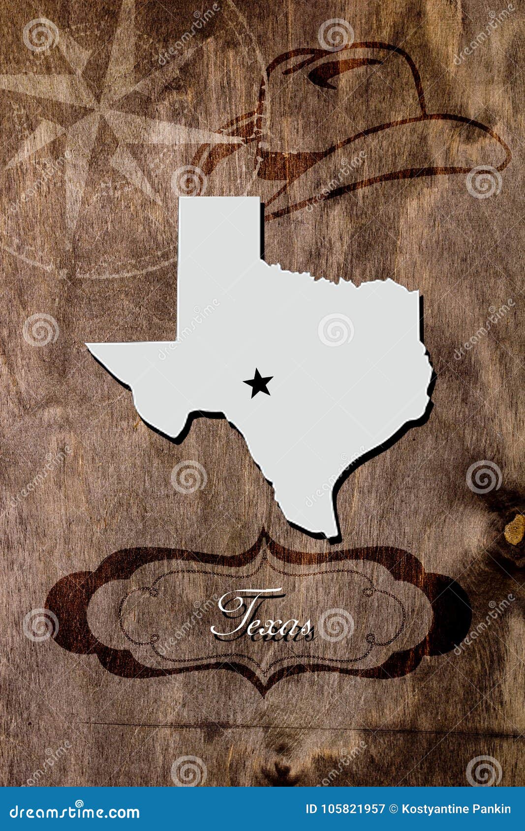 Poster Texas State Map Outline Stock Image - Image of geography, texas ...