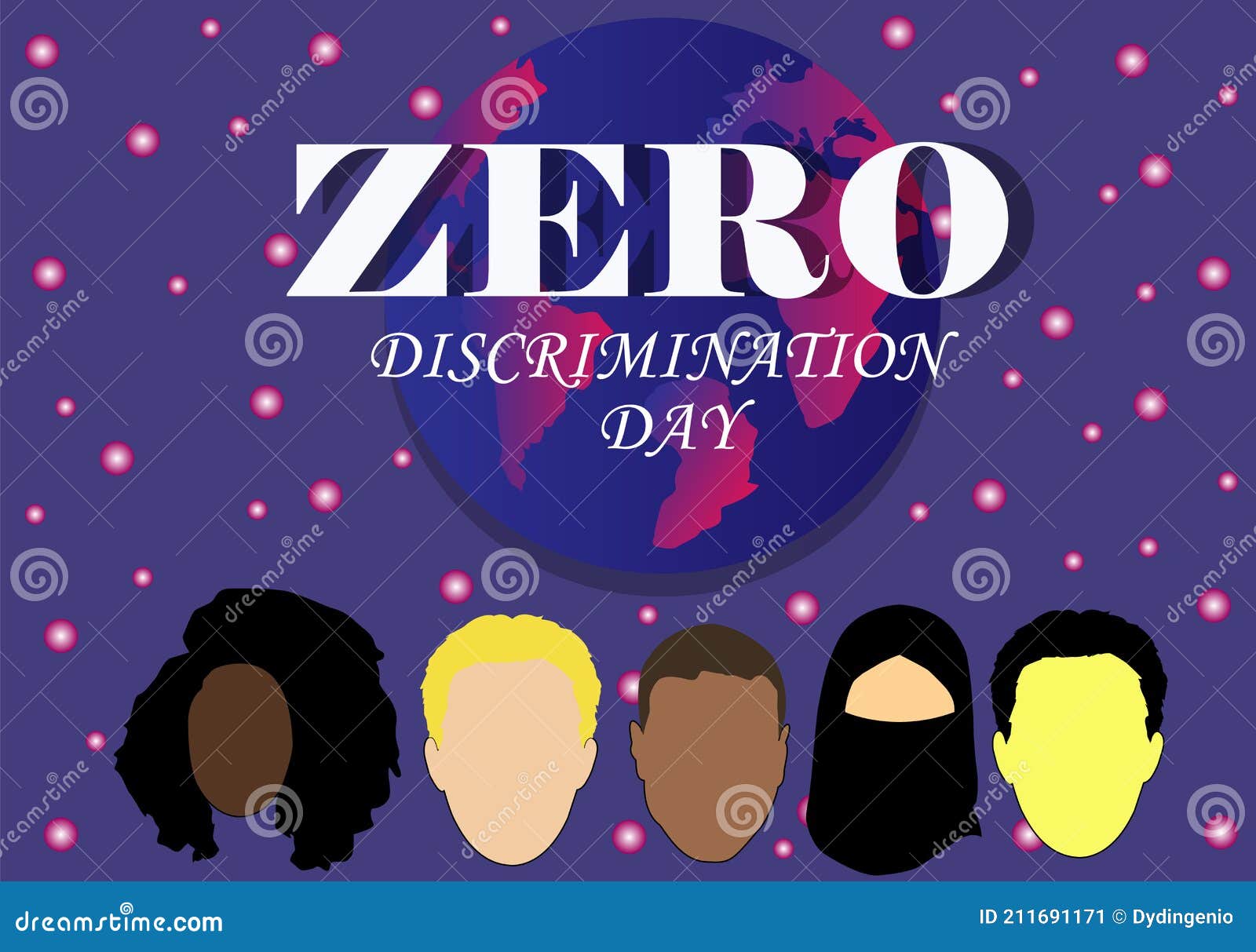 Poster To Raise Awareness about Zero Discrimination, Blue Gradient ...