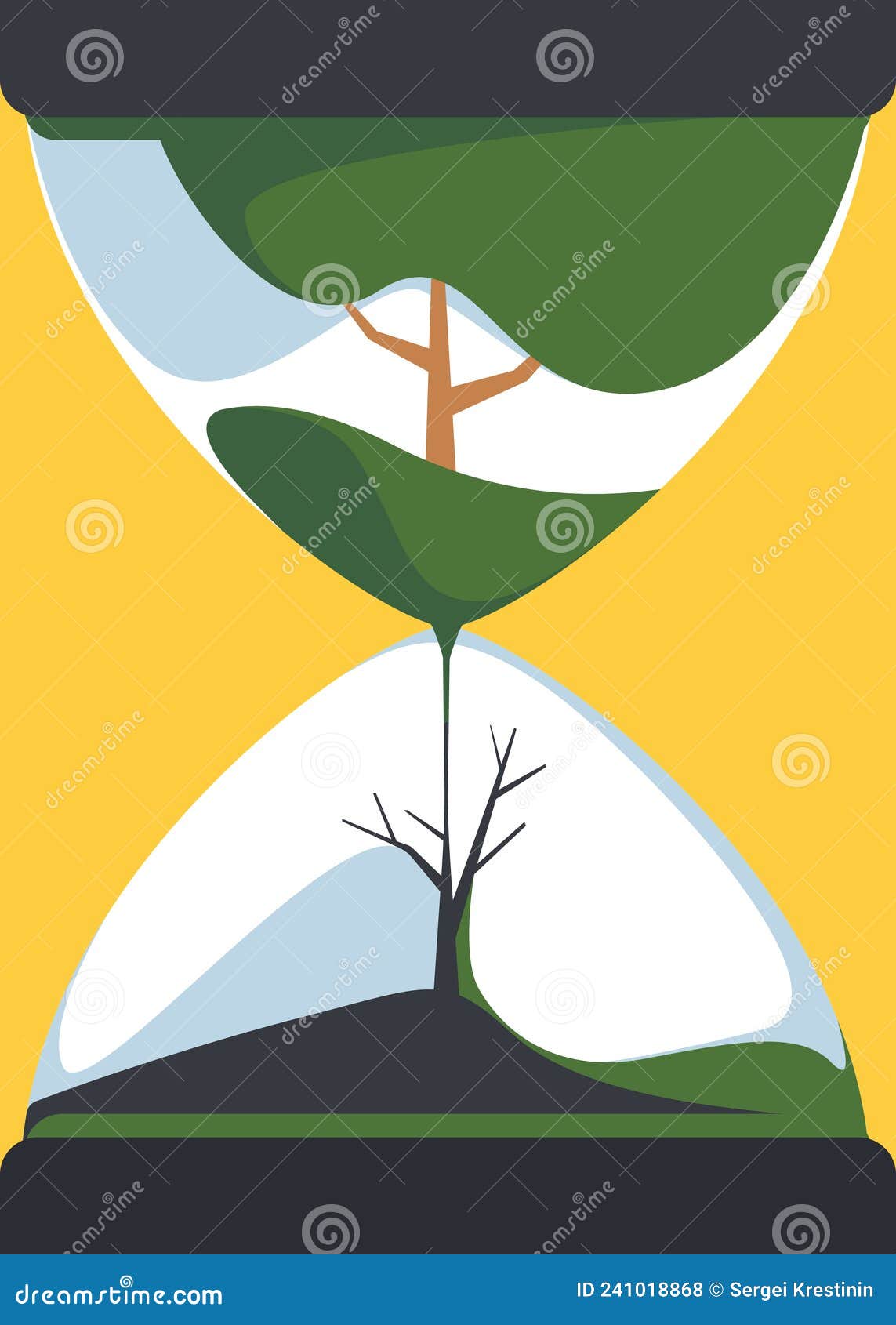 Poster with Tree Life Cycle. Stock Vector - Illustration of life ...
