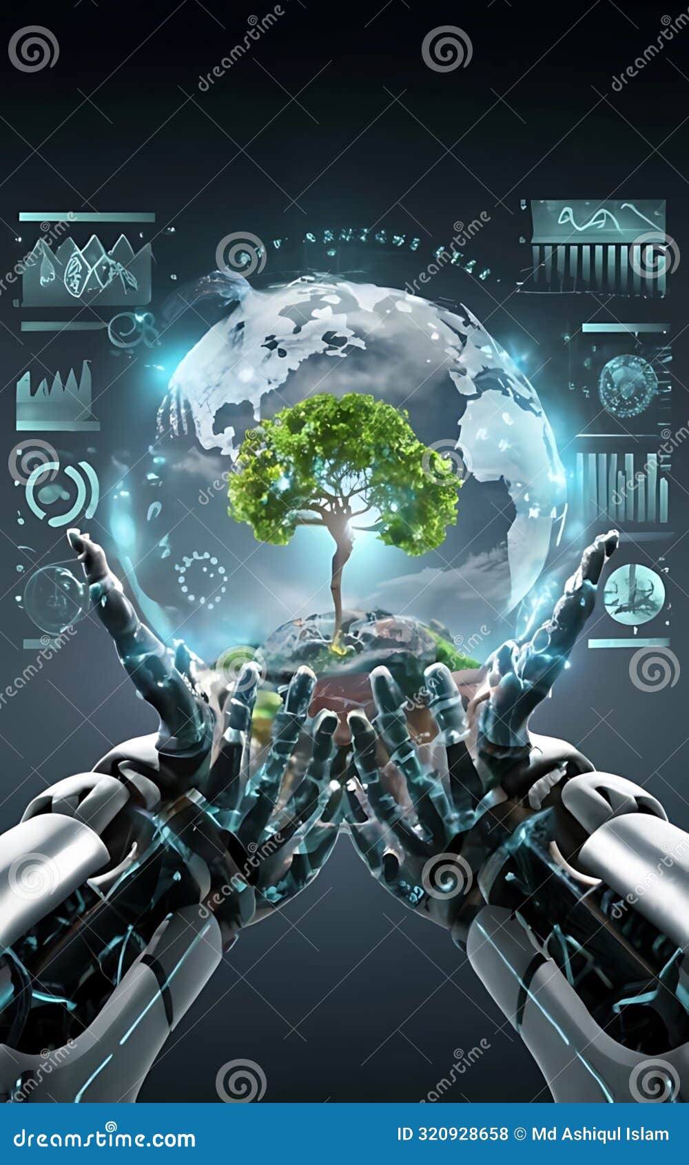 A Poster with a Tree and the Word World on it Stock Illustration ...