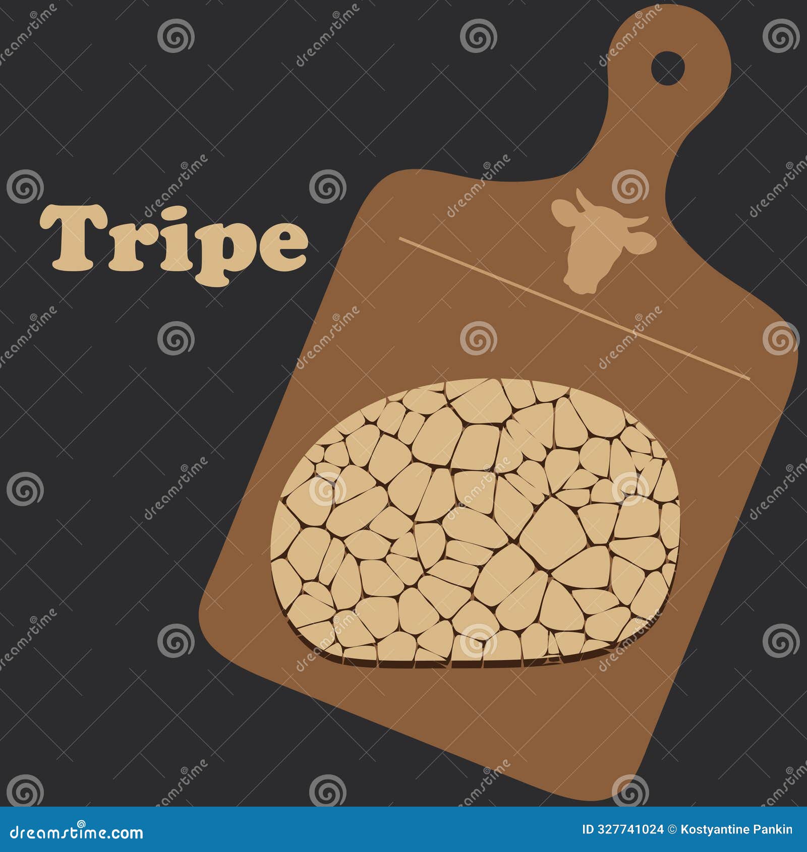 Tripe poster stock illustration. Illustration of scar - 327741024