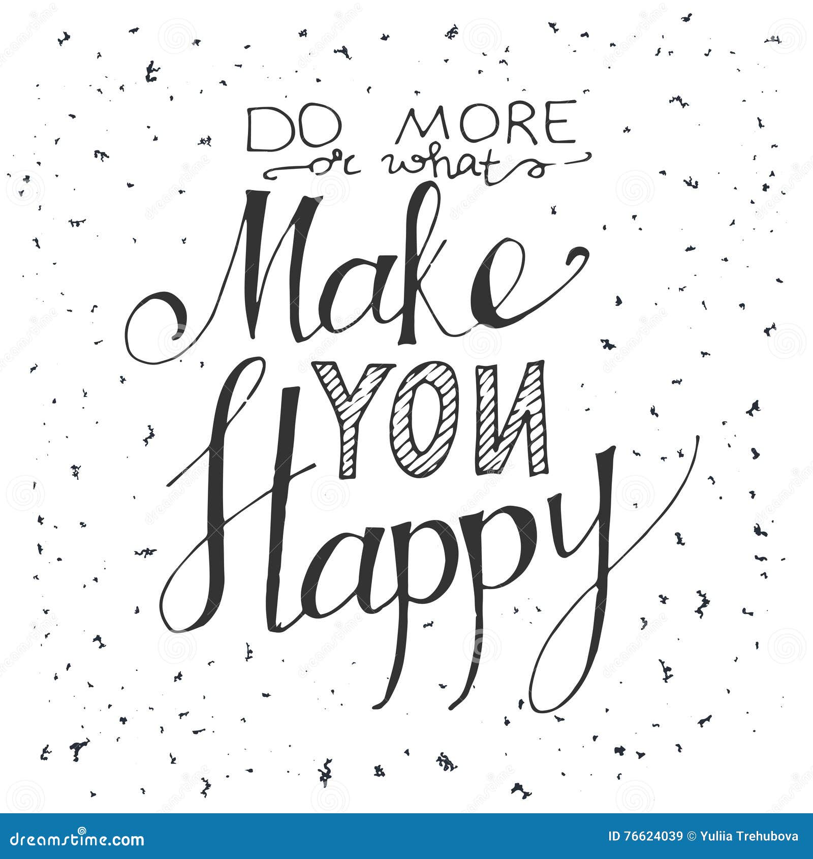 Poster with Typographical Quote. Vector Illustration for Postcard Stock ...