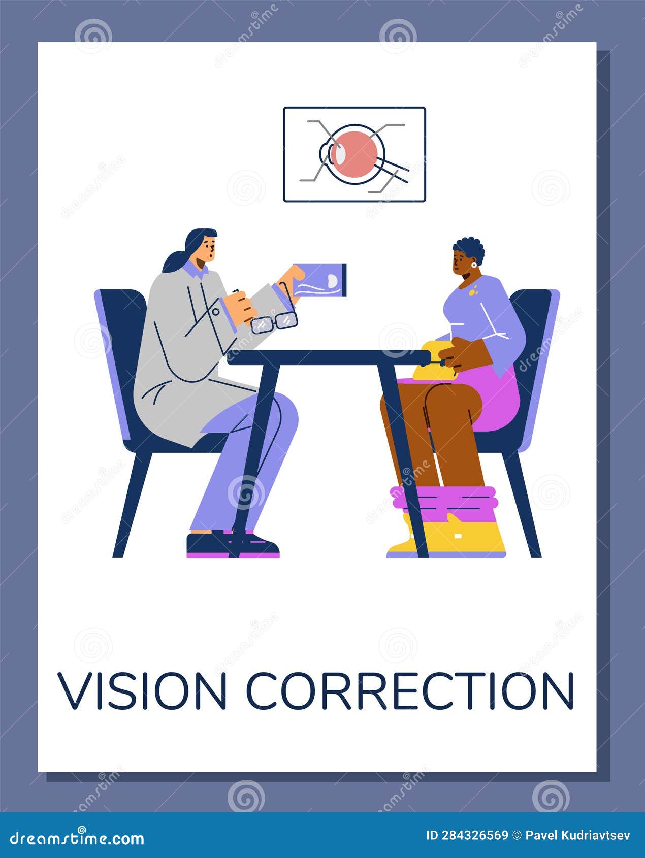 Poster For Vision Testing. Eye Chart Sign. Eye Chart Is A Chart Used To ...