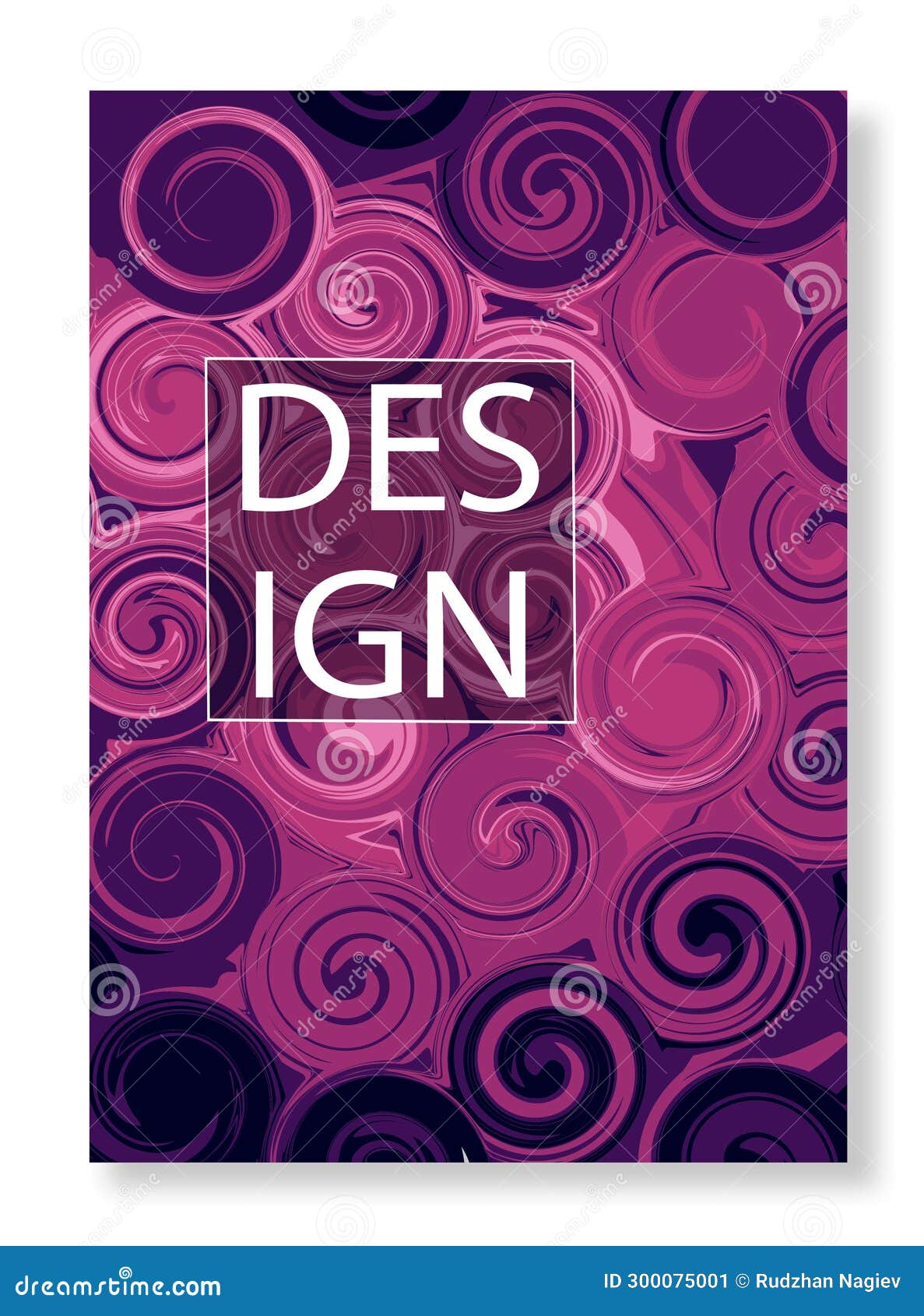 Poster with Violet Circles Vector Stock Vector - Illustration of violet ...