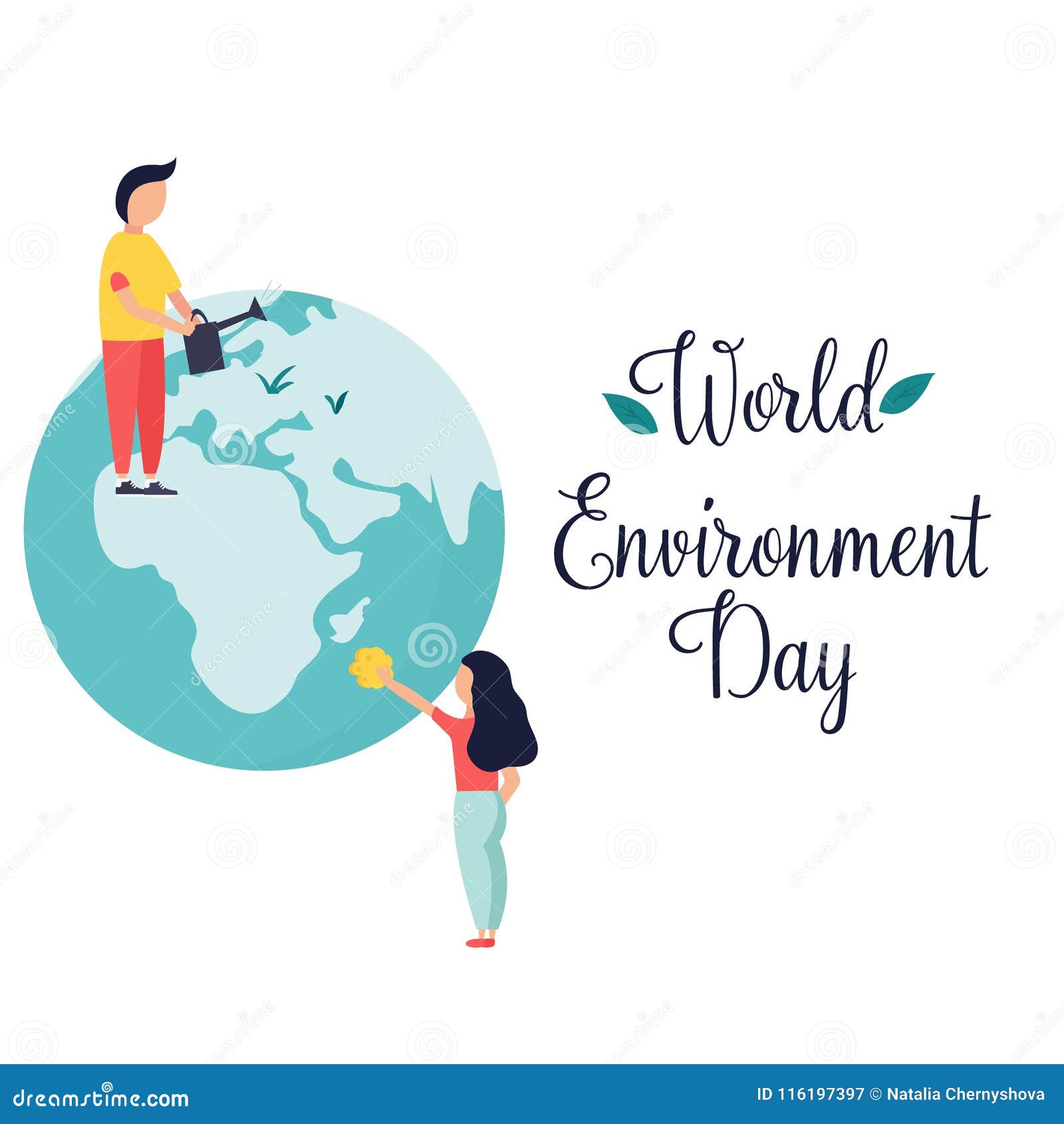 Poster for World Environment Day with Globe Stock Vector - Illustration ...