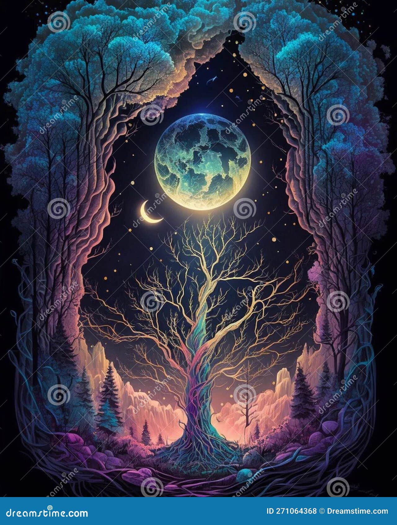 A Poster for the World of Tomorrow. Stock Illustration - Illustration ...