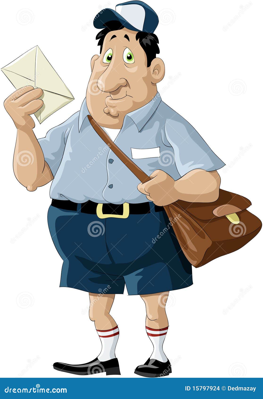 Postino illustrazione vettoriale. Illustrazione di lettera - 15797924