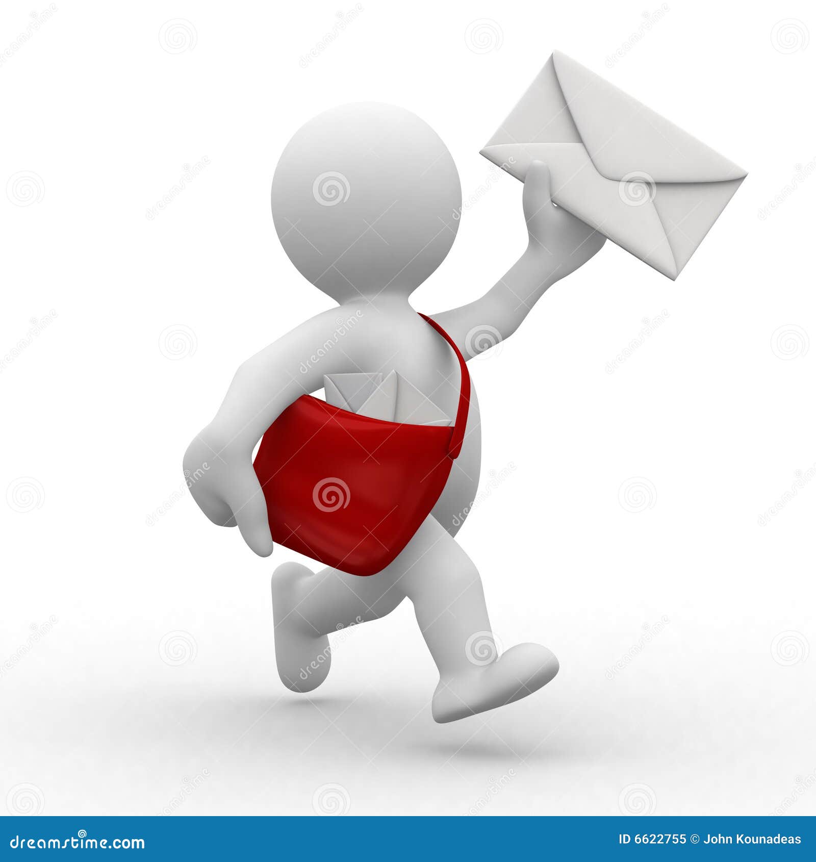 Postino illustrazione di stock. Illustrazione di corriere - 6622755