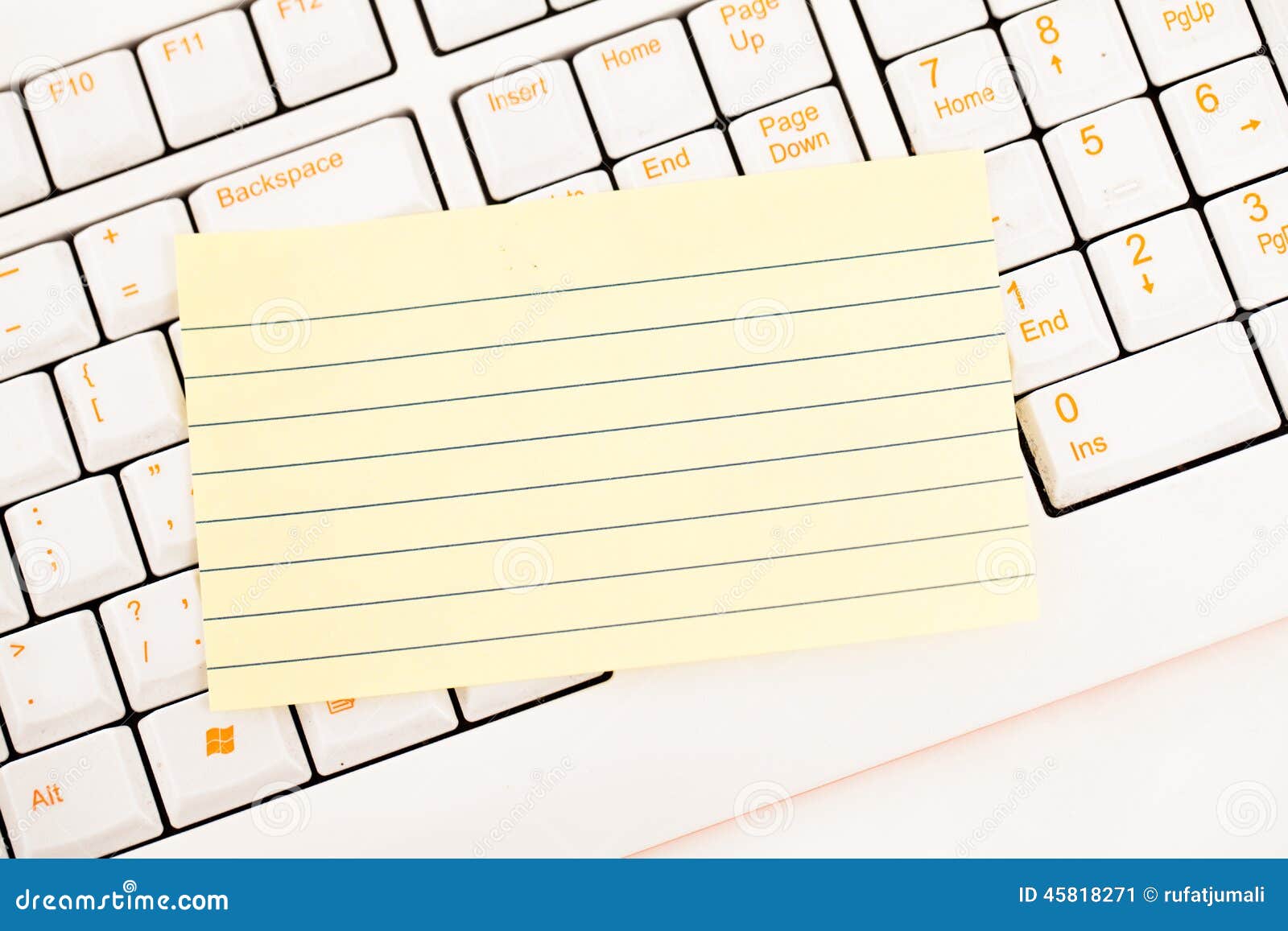 Postit notes on a keyboard editorial photo. Image of note - 45818271