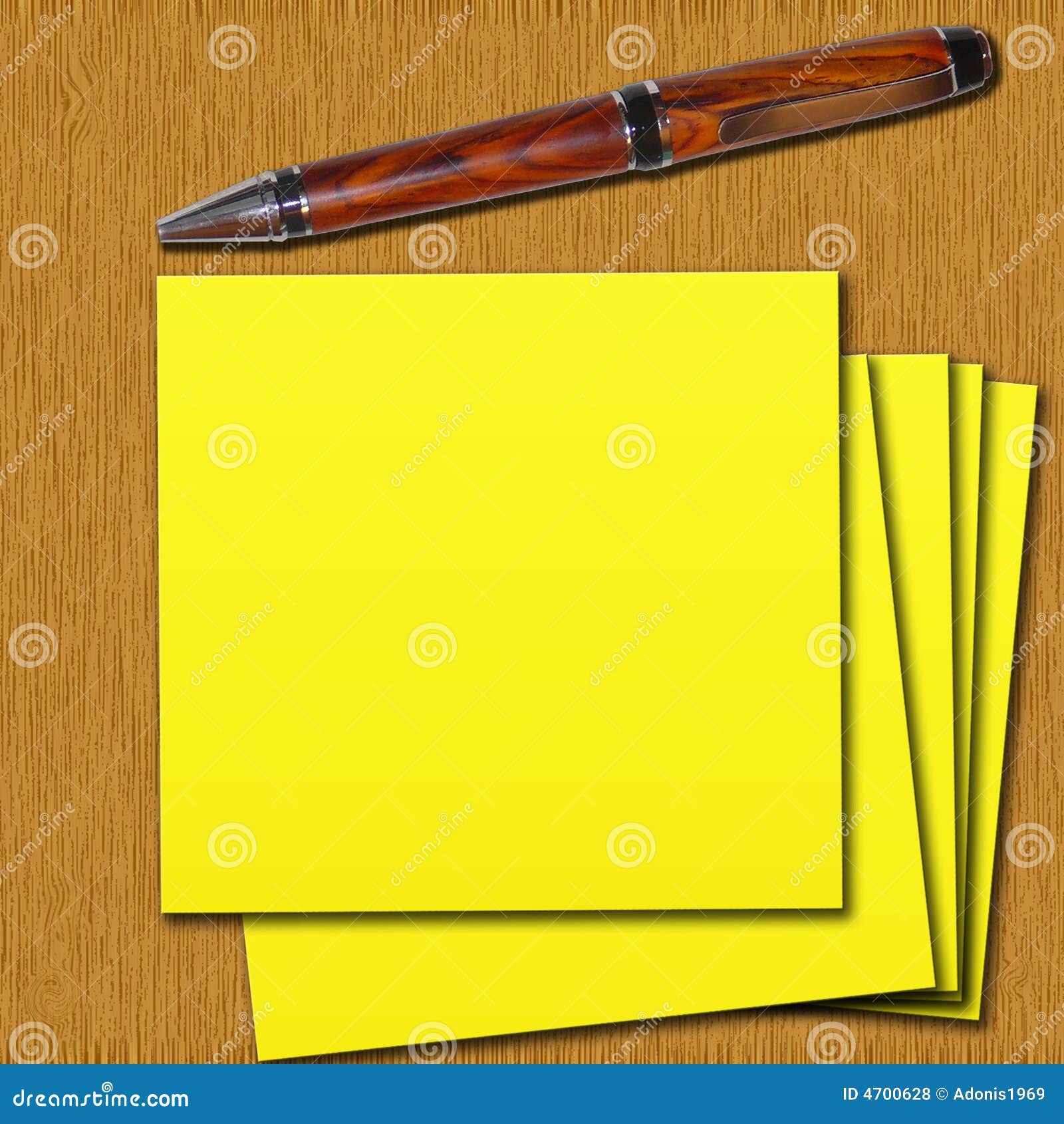 Postit on the table stock photo. Image of organize, note - 4700628