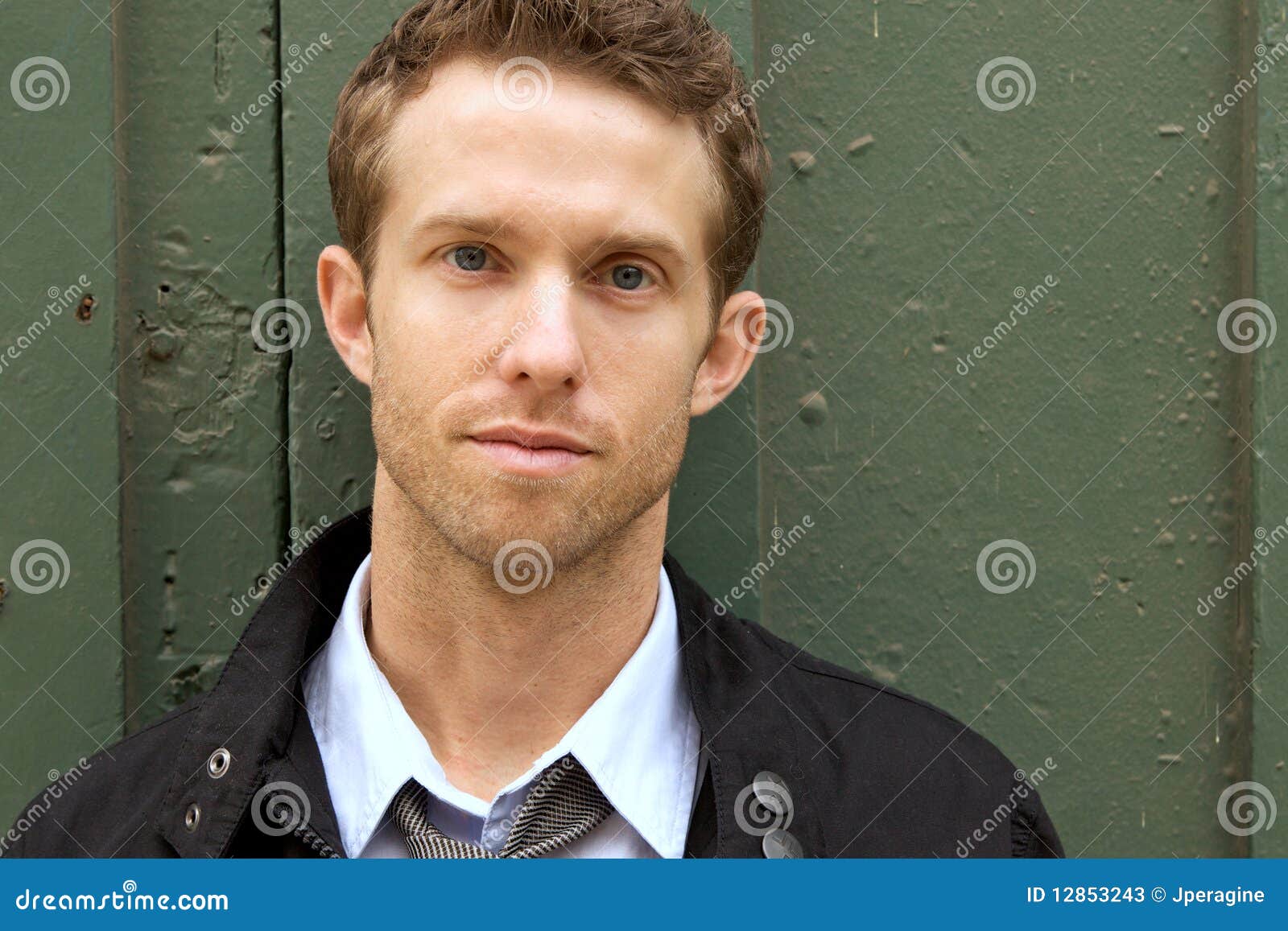 A Postive Attractive Young Man Stock Image - Image of caucasian ...