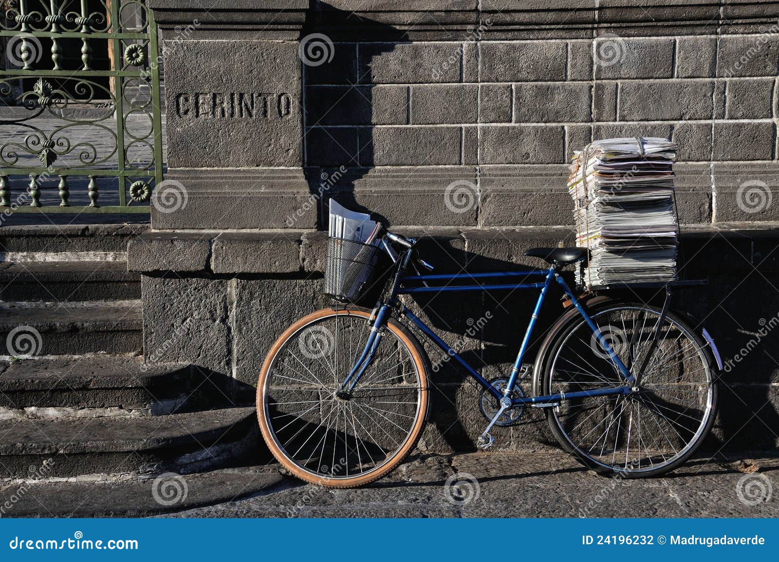 Postman Bike stock photo. Image of urban, lifestyles - 24196232