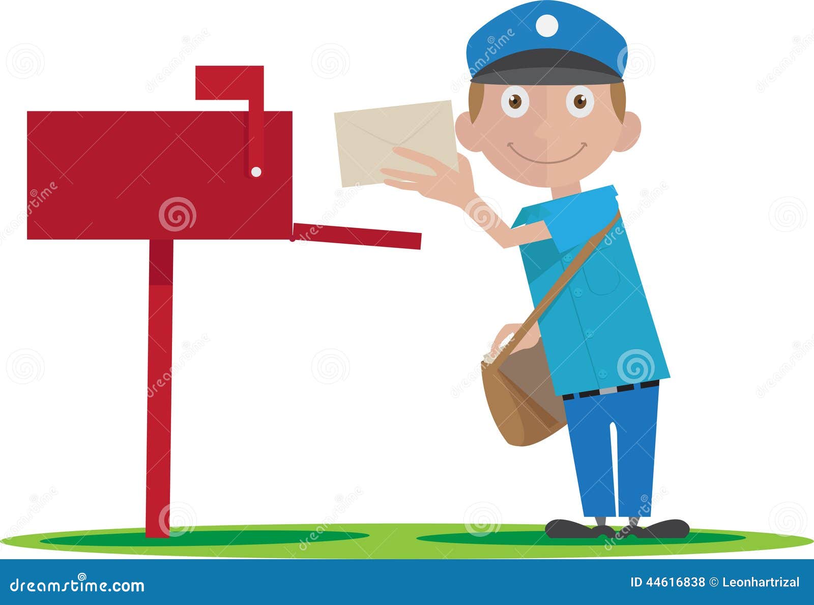Postman Delivering Letters Stock Photo | CartoonDealer.com #83418492