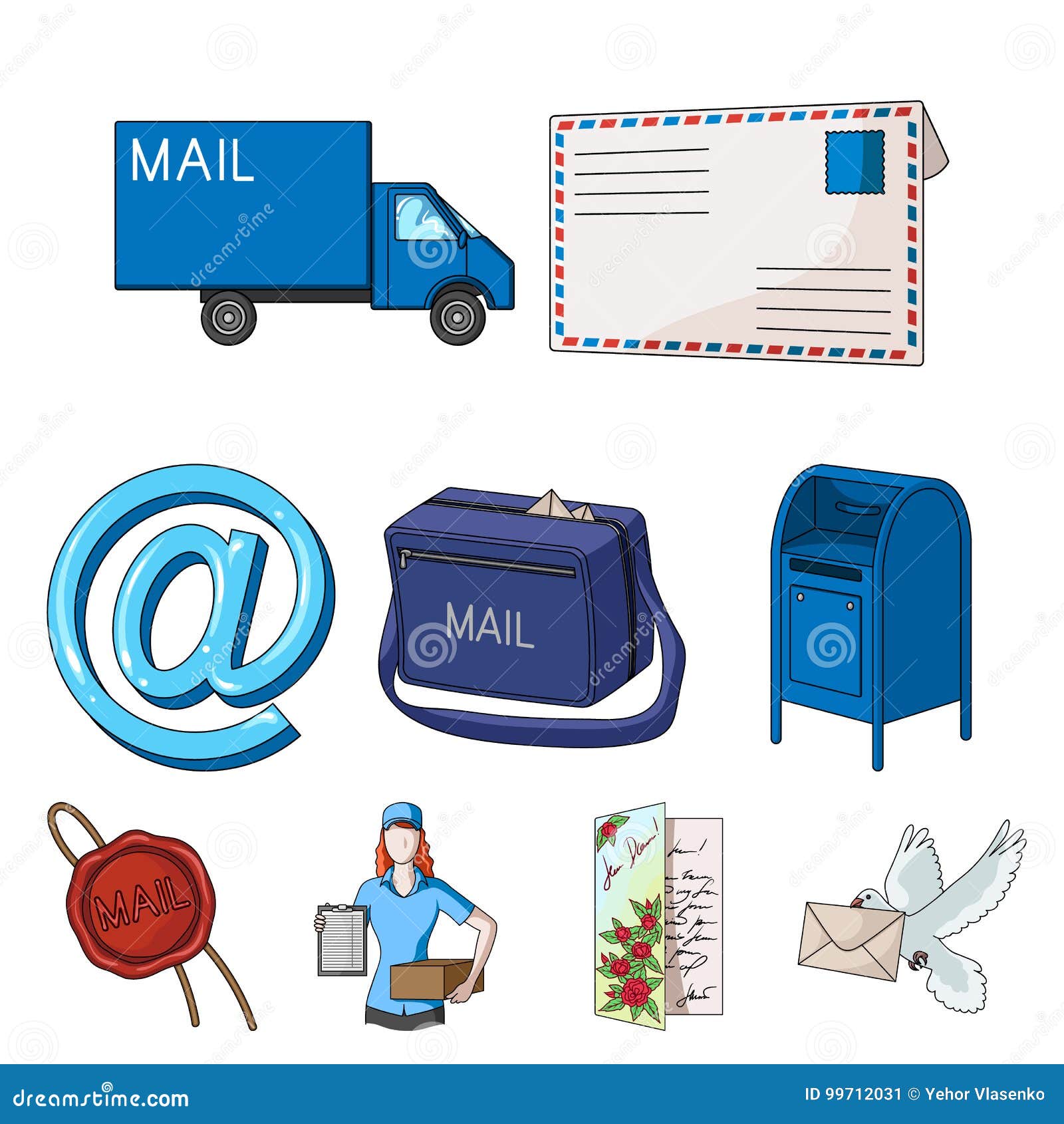Postman With An Envelope Royalty-Free Stock Photography | CartoonDealer ...
