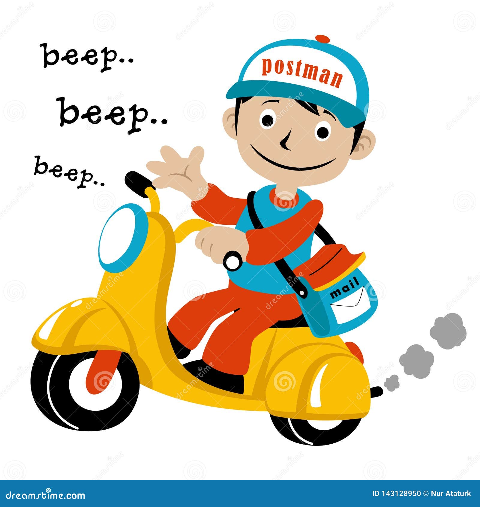 Postman Wallpaper Stock Illustration | CartoonDealer.com #56608888