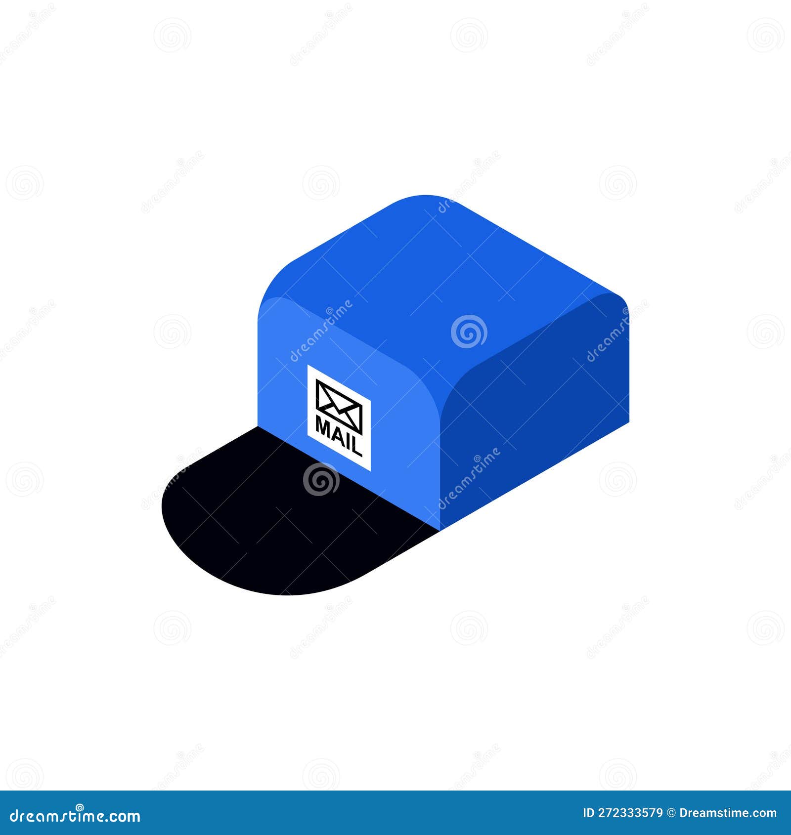 Postman S Cap Isolated. Postal Worker Cap Stock Vector - Illustration ...