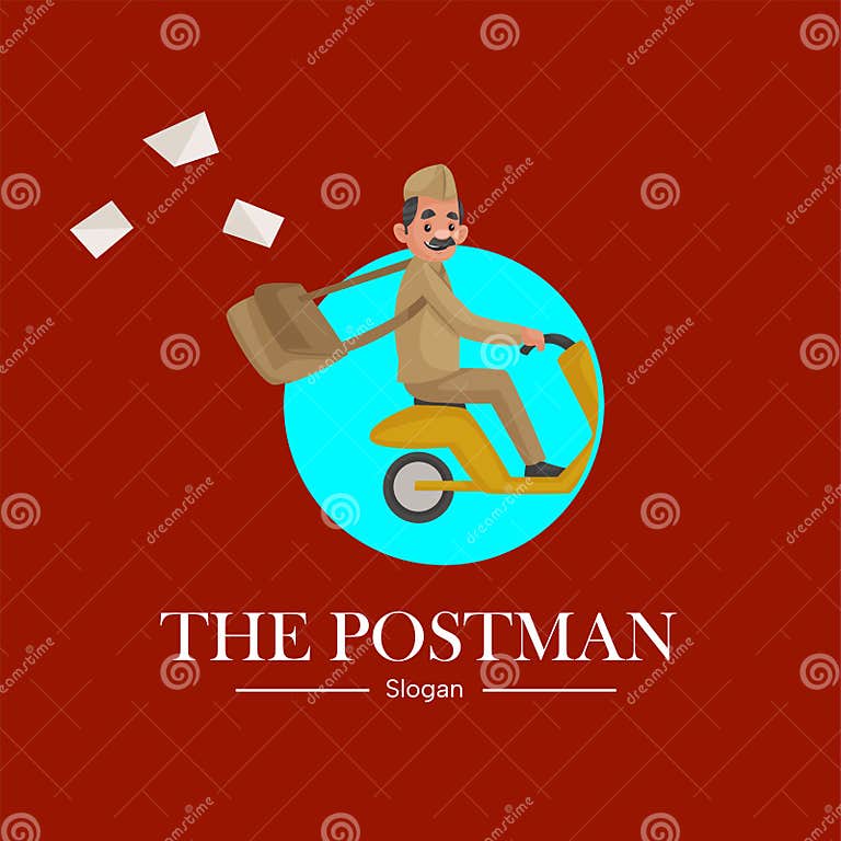 The Postman Vector Mascot Logo Stock Vector - Illustration of company ...