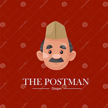 The Postman Vector Mascot Logo Stock Vector - Illustration of ...