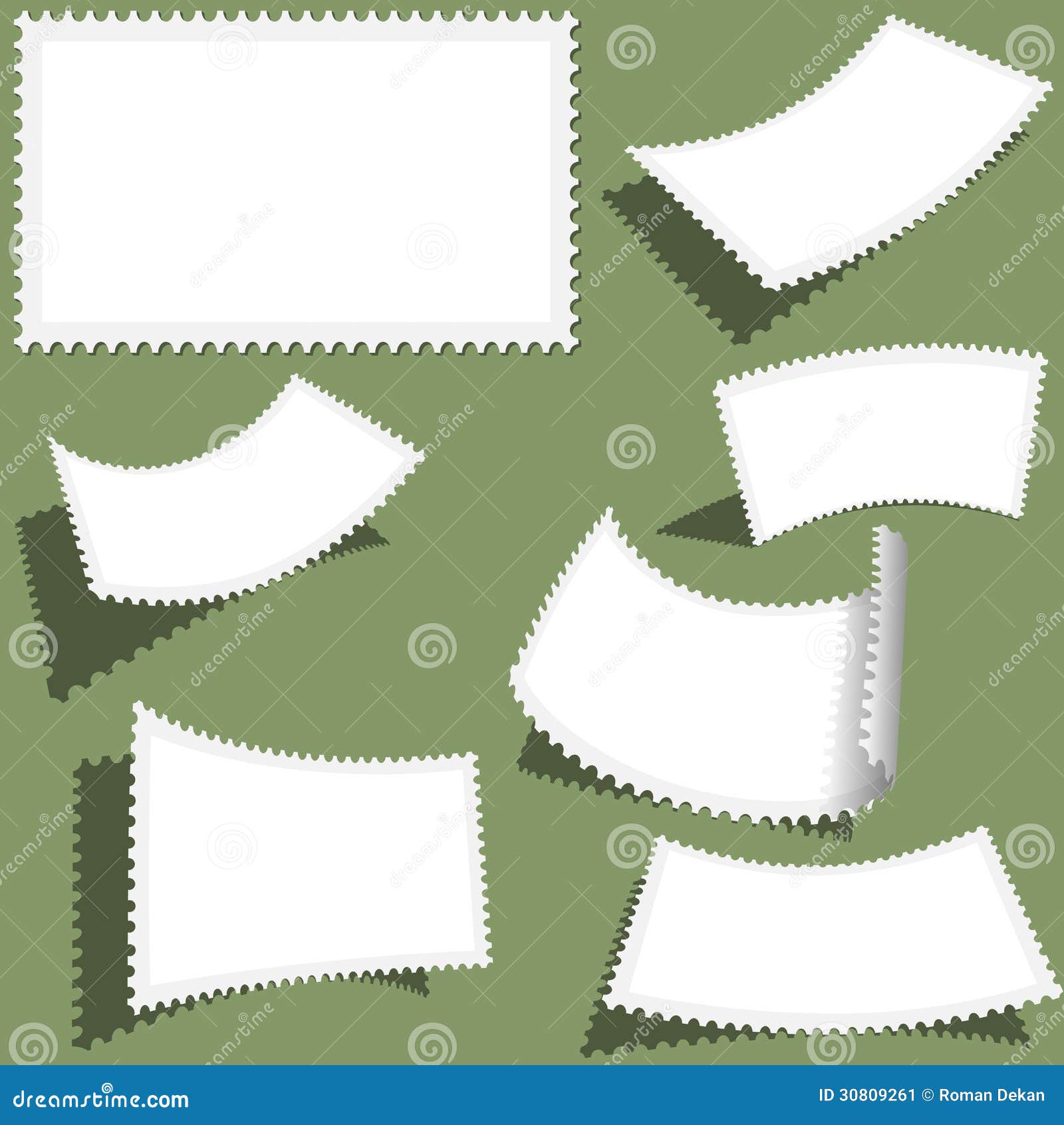 Postmark Set stock vector. Illustration of postmark, stamp - 30809261