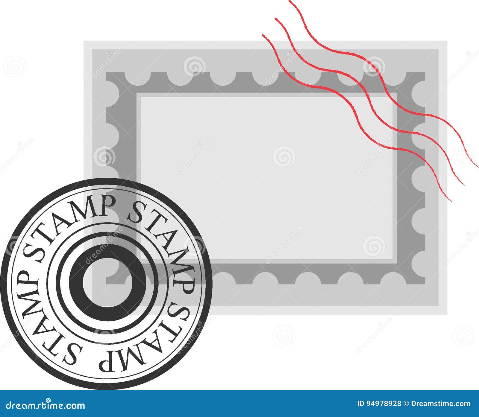 Postmark stock illustration. Illustration of stamp, postmark - 94978928