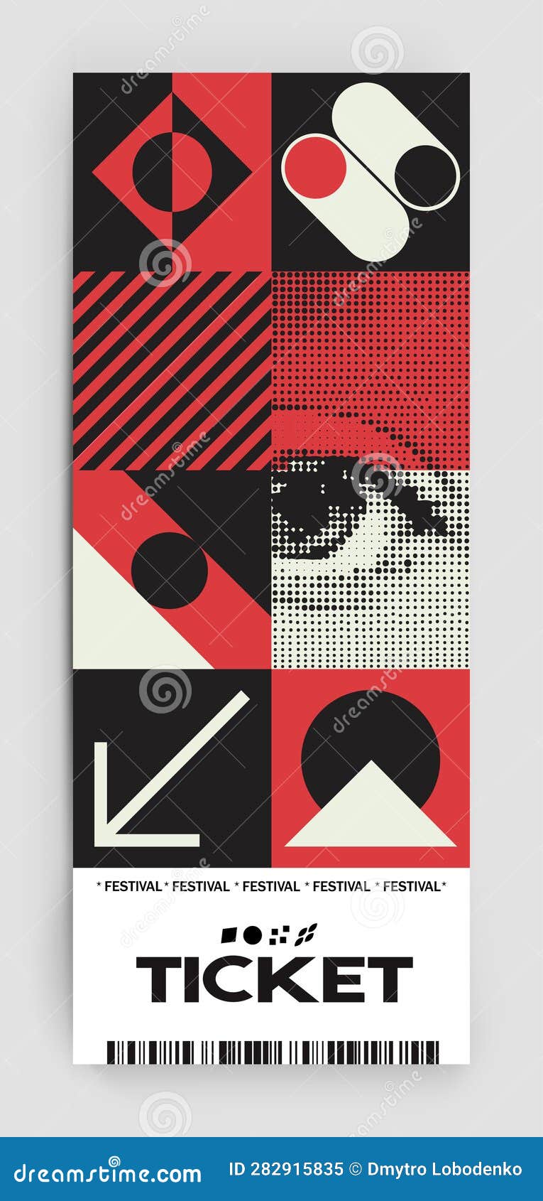 Postmodern Illustrations With Bold Geometric Shapes And Abstract ...