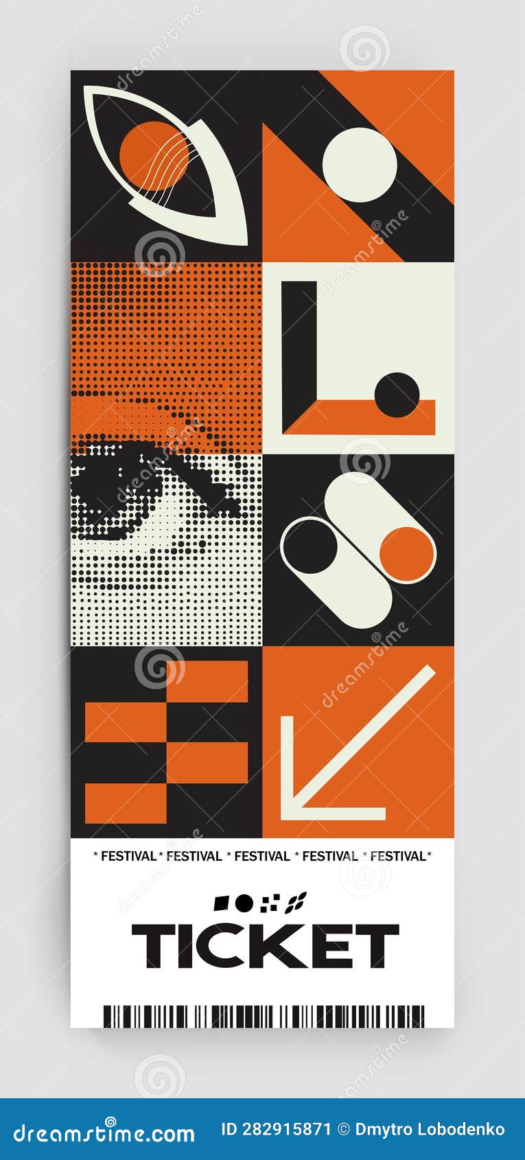 Postmodern Illustrations With Bold Geometric Shapes And Abstract ...