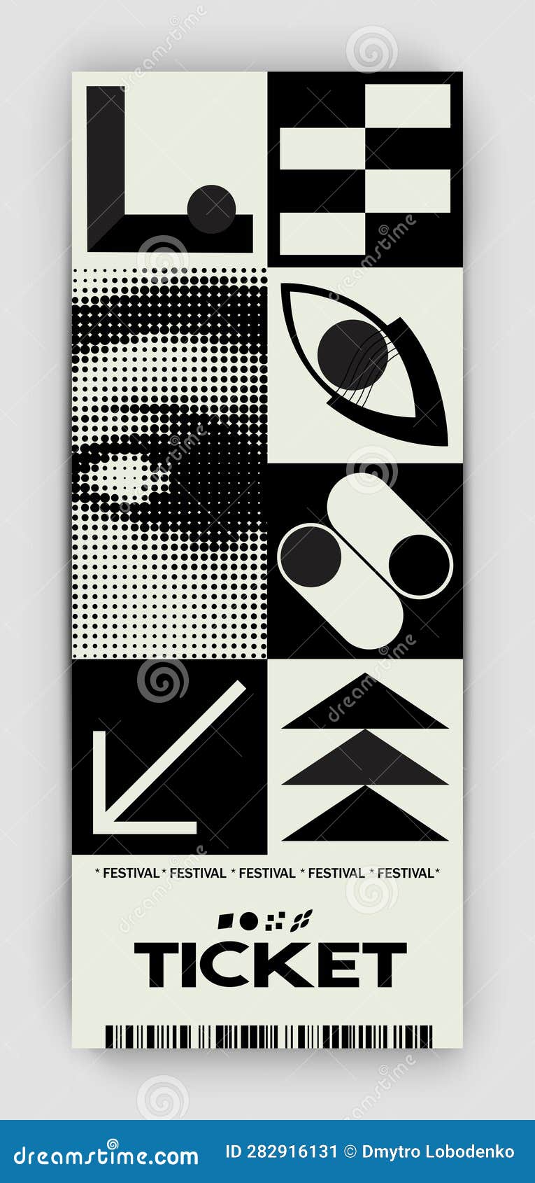 Postmodern Illustrations With Bold Geometric Shapes And Abstract ...