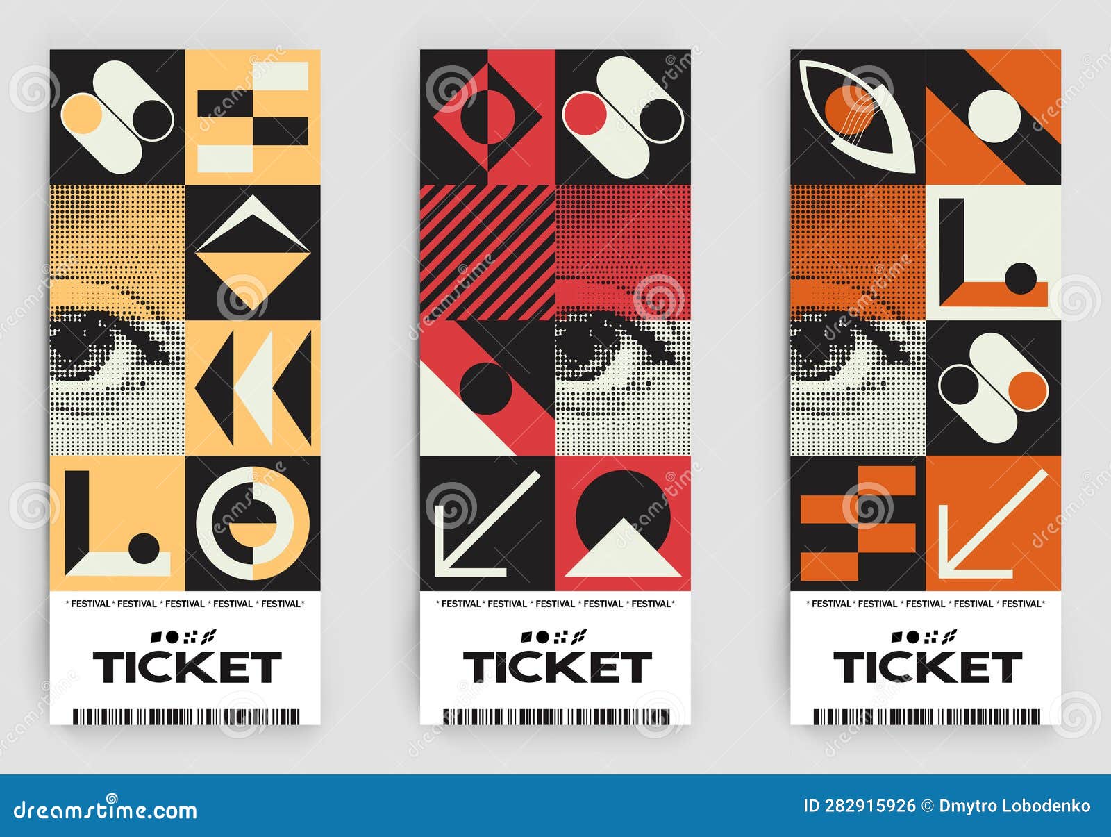 Postmodern Illustrations With Bold Geometric Shapes And Abstract ... Postmodern Illustrations With Bold Geometric Shapes And Abstract ...