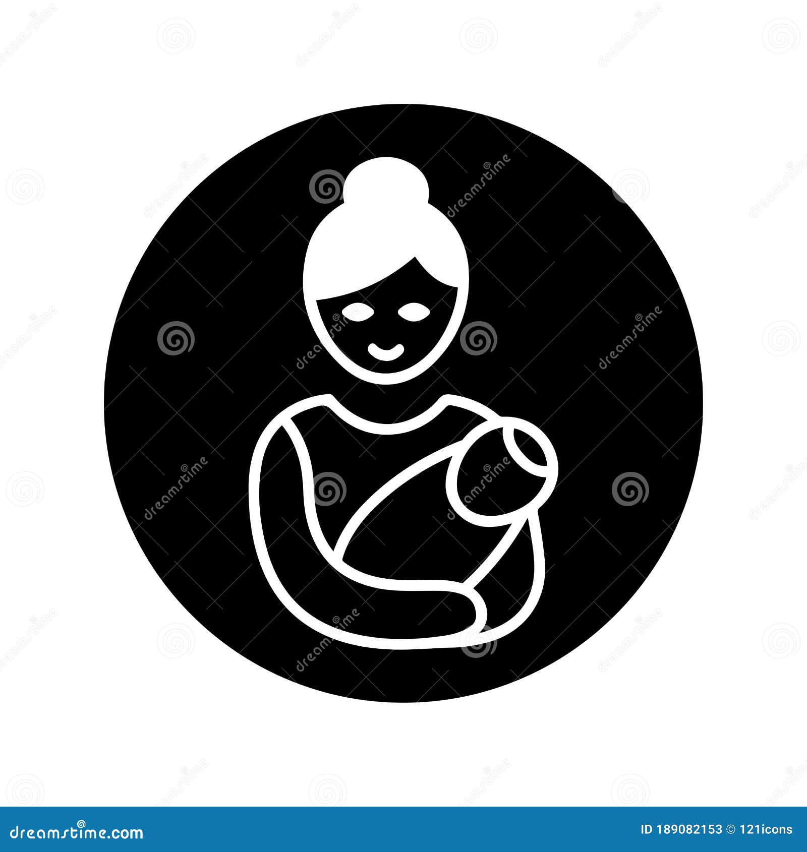 Postnatal Care & Support Icon / Childcare Vector Stock Illustration ...