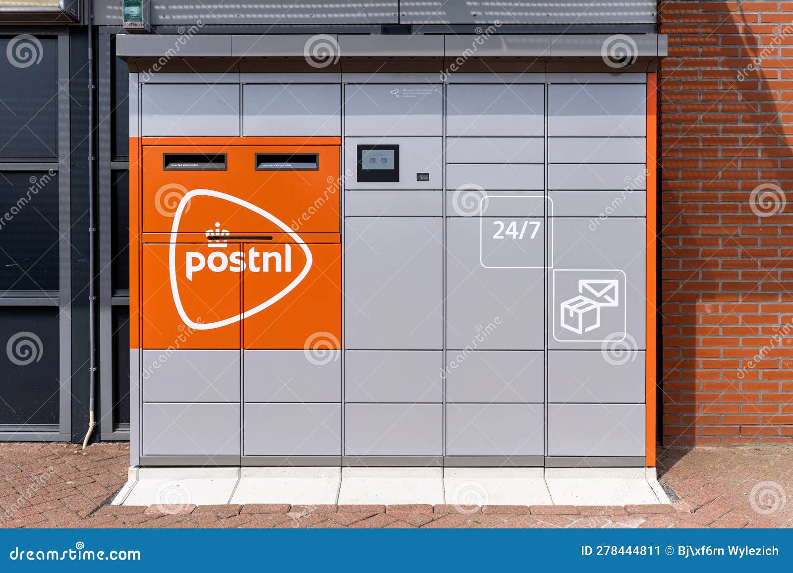 PostNL parcel locker editorial photo. Image of parcels - 278444811