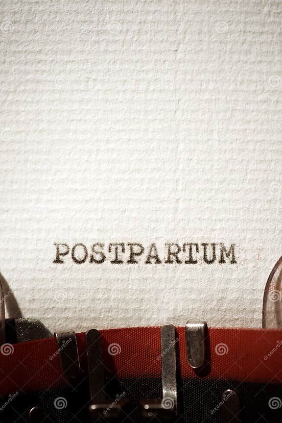 Postpartum word view stock photo. Image of write, vintage - 266879530