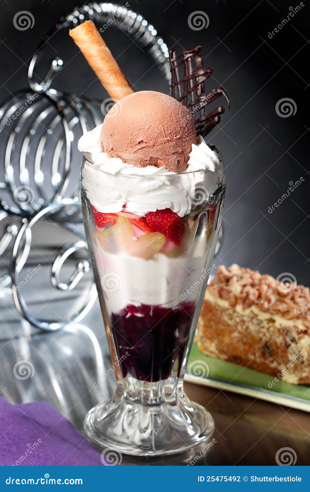 Postre congelado foto de archivo. Imagen de haba, hielo - 25475492