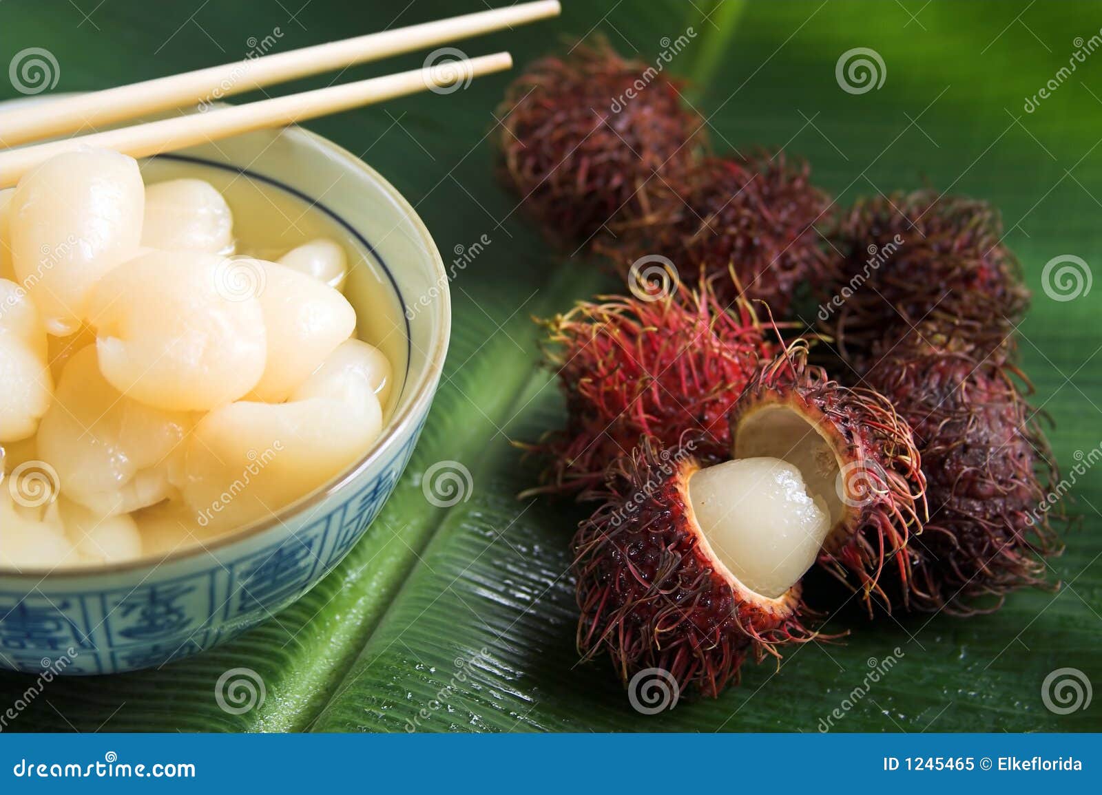 Postre De La Fruta Del Rambutan Imagen de archivo - Imagen de tailandés ...