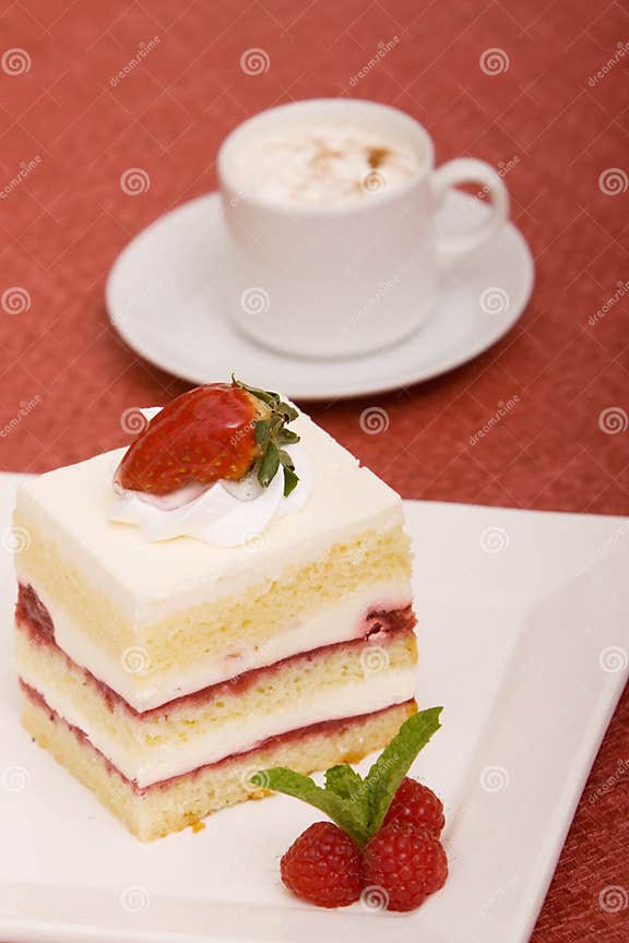 Postre y café foto de archivo. Imagen de torta, postre - 13370126