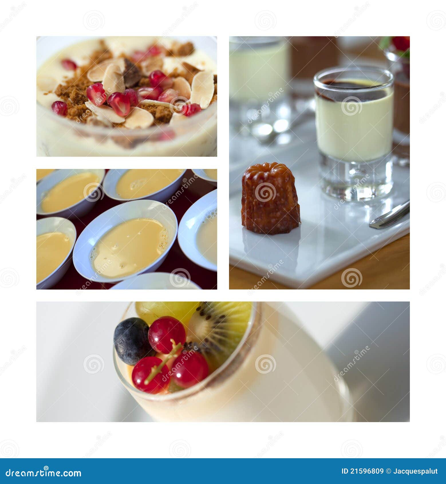 Postres Y Productos Lácteos Imagen de archivo - Imagen de restaurante ...