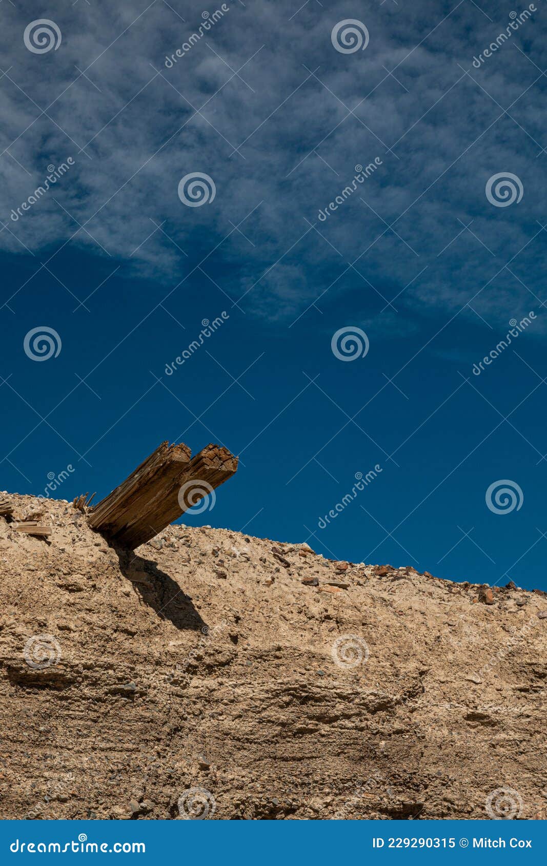 Posts in the Desert stock image. Image of geology, cloud - 229290315