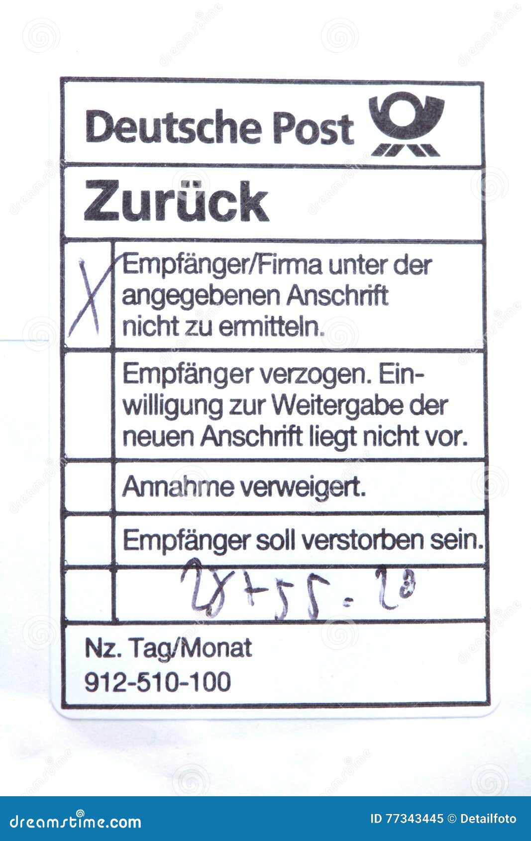 Poststamp redaktionelles bild. Bild von unbekannt, deutsch - 77343445