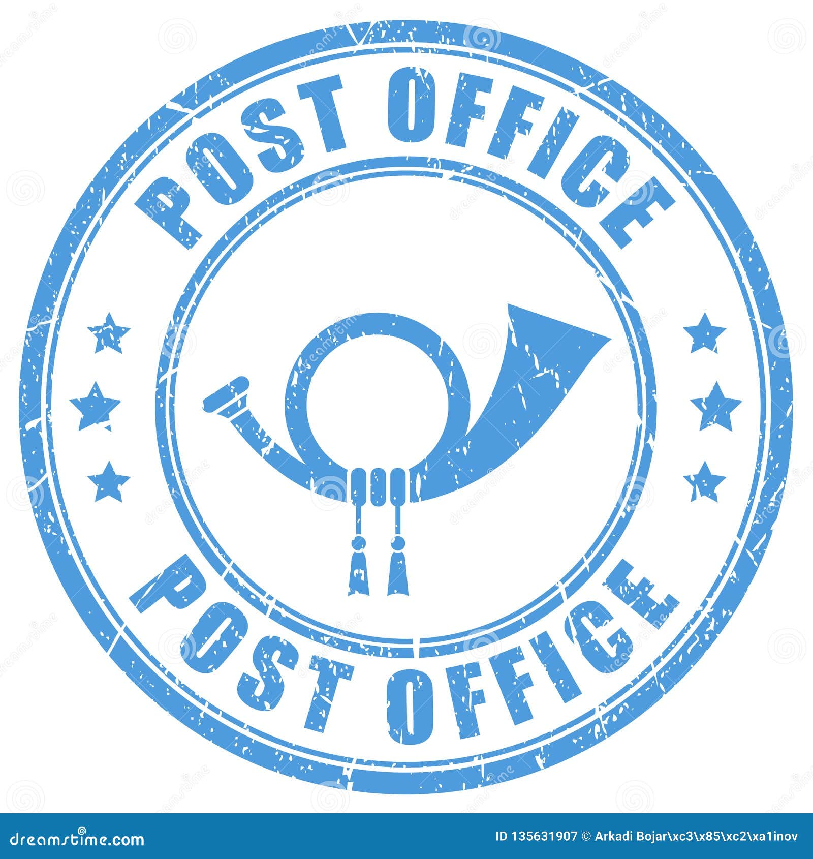 Poststempel vektor abbildung. Illustration von auszug - 135631907