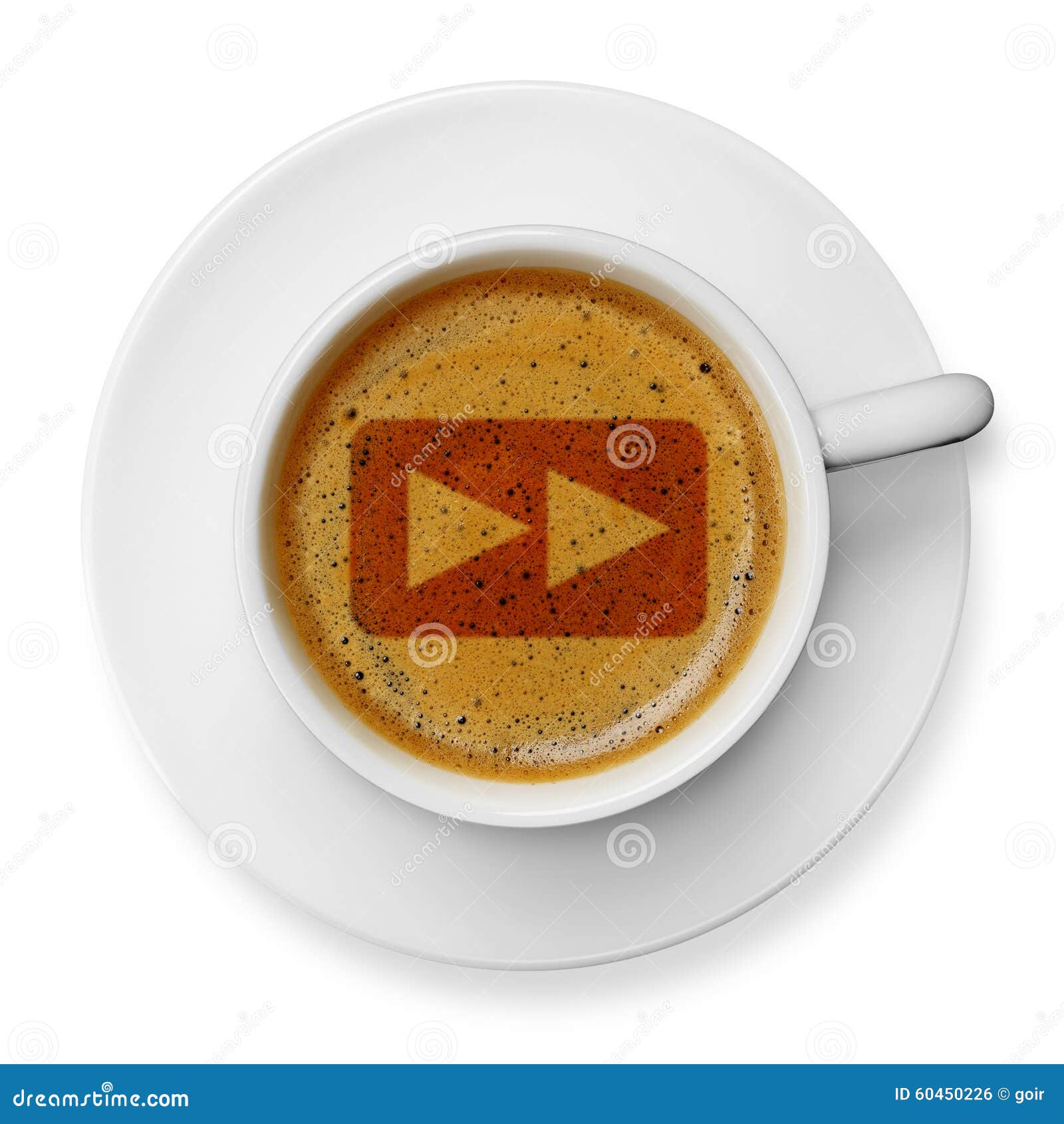 Postu Przedni Symbol Na Kawie Zdjęcie Stock - Obraz złożonej z mokka ...