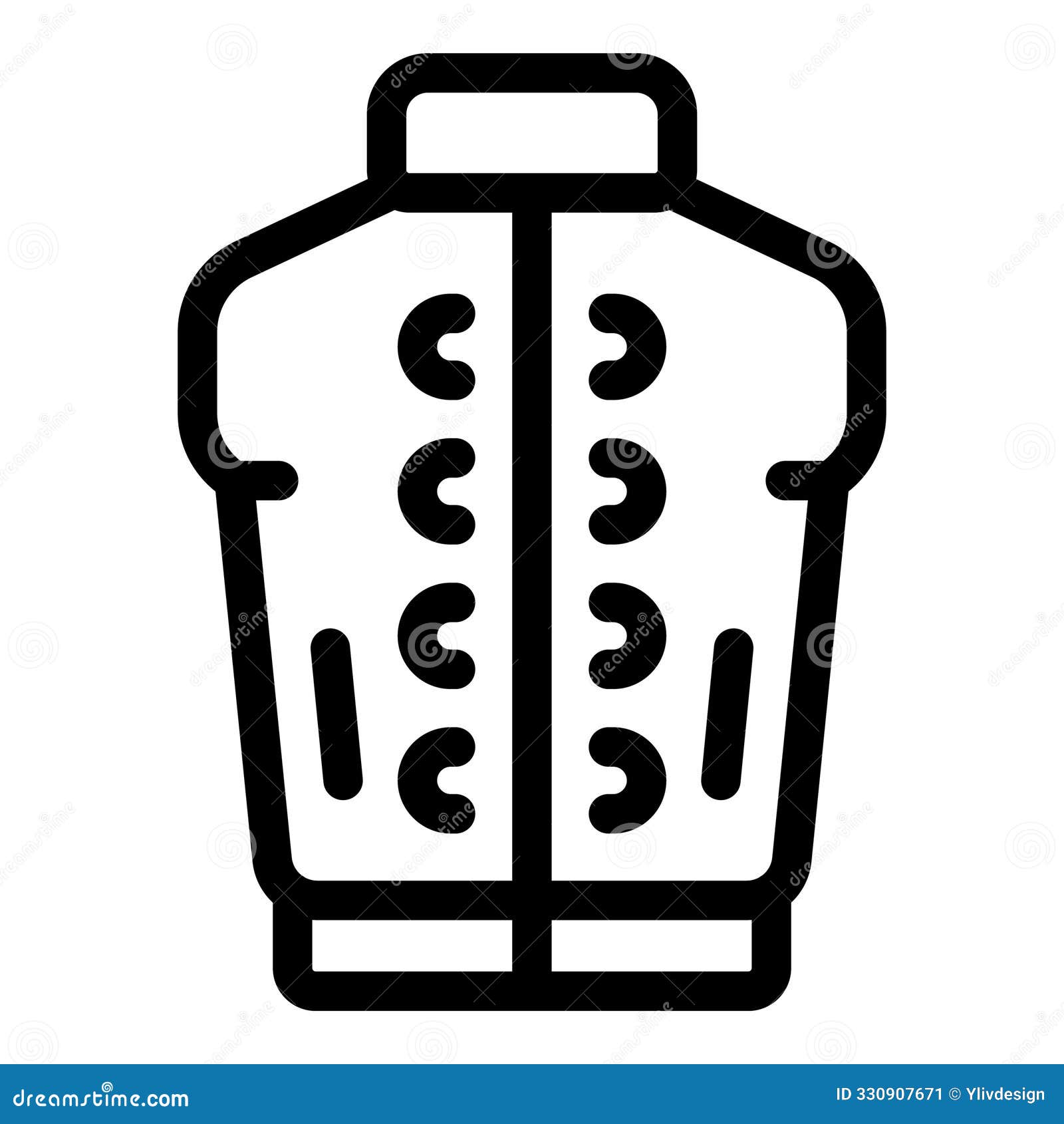 Posture Corrector Maintaining Correct Upright Position Icon Stock ...